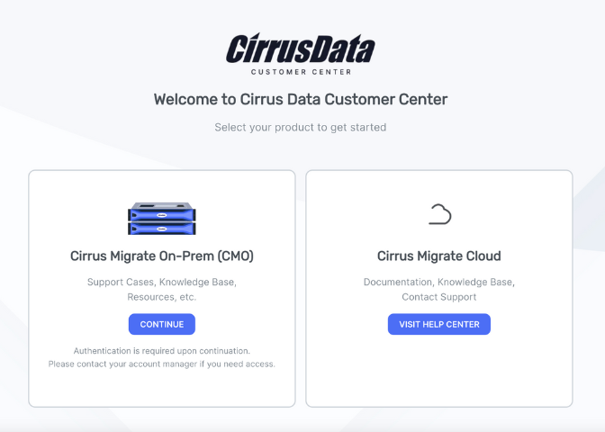 Cirrus Data Unveils New Customer Center
